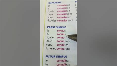 Le Verbe Connaître Au Passé Simple Conjugaison Apprendre Astuce