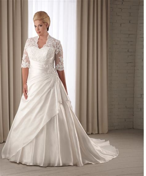 Wedding Dresses Plus Size Sleeves Bestweddingdresses