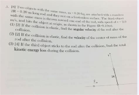 solved two objects with the same mass m 0 20 kg are at
