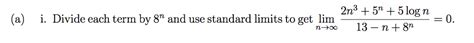 Solved A Consider The Sequence With Terms 2n3 5n 5 Log