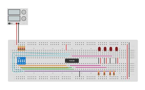 Circuit Design Binary To Gray Code Converter Tinkercad