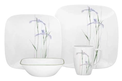 Corelle Shadow Iris Plate Set 16 Pieces Veli Store
