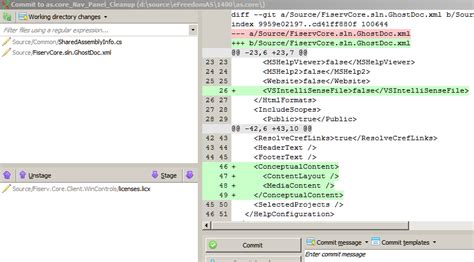 Diff And Commit File Lists Do Not Highlight Current Row · Issue 7127