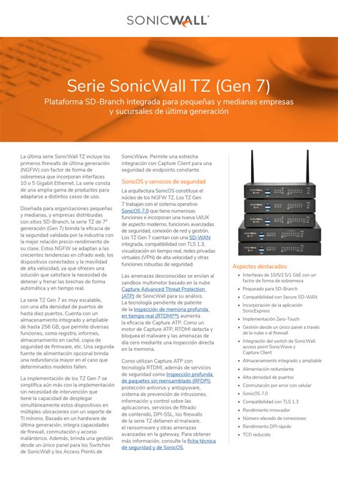 SONICWALL TZ W Wireless AC INTL TotalSecure User Guide