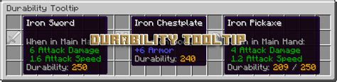Durability Tooltip мод Майнкрафт CubixWorld net