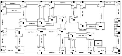 Foundation And Column Layout Plan Of The House In Autocad 2d Drawing Cad File Dwg File Cadbull