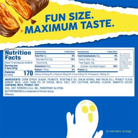 Butterfinger Chocolatey Peanut Buttery Candy Bars Fun Size Jumbo Bag Oz Smiths Food And