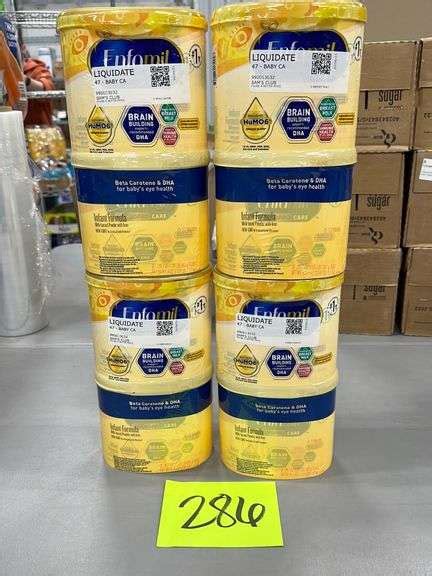 8 containers of enfamil infant formula earl s auction company