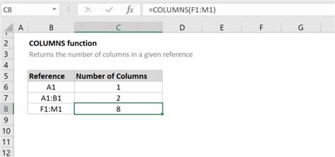How To Use The Excel Columns Function Excelfind