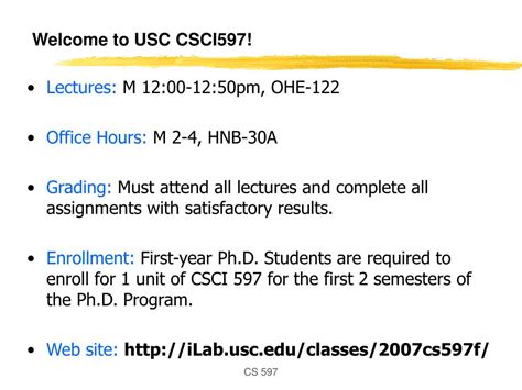 Ppt Welcome To Usc Csci597 Powerpoint Presentation Free Download Id2885356