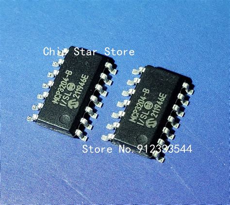 2pcslot Mcp3204 Bisl Mcp3204 Sop14 Analog To Digital Converters Adc 100new And Original