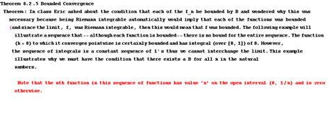 Bounded Convergence Theorem Dr James A M Álvarez The University Bounded Convergence Theorem Dr James A M Álvarez The University
