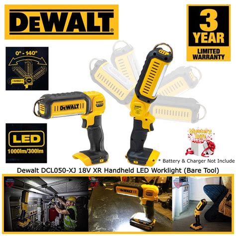 Dewalt DCL050-XJ 18V/20V XR Handheld LED Worklight Lampu LED Work Light ...