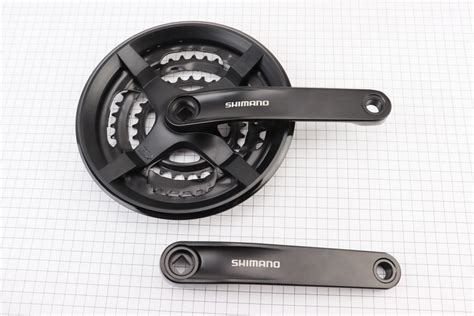 Шатун SHIMANO Tourney FC-TY301 чорний алюміній МТВ кріплення "квадрат ...