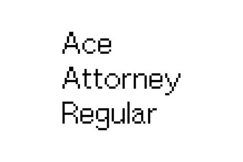 Ace Attorney Regular Font Free Font Download Ace Attorney Regular Font Free Font Download