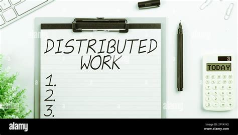 Writing Displaying Text Distributed Work Word Written On Practiced By