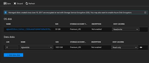 Adding A Disk To An Azure Virtual Machine