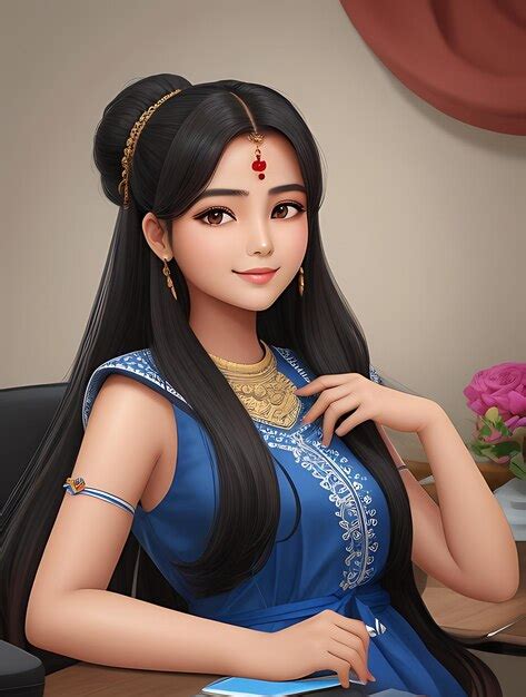Premium Ai Image Beautiful Young Girl Of Nepal