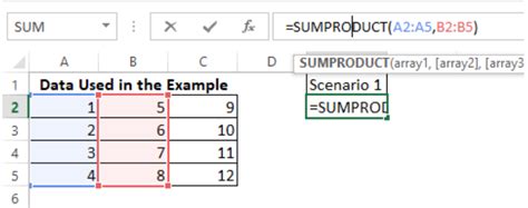 How To Create Sumproduct Of A Set Of Arrays Excelchat
