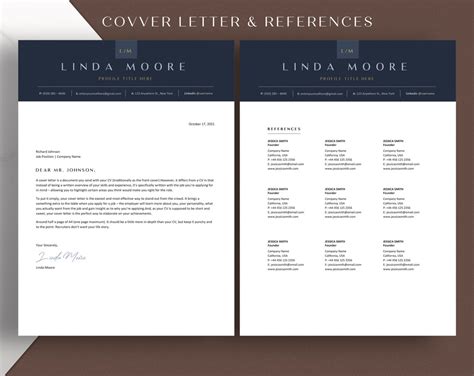 Resume Template Google Docs Modern Resume Template Word Etsy