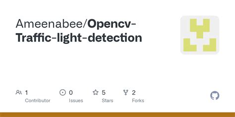 Github Ameenabeeopencv Traffic Light Detection