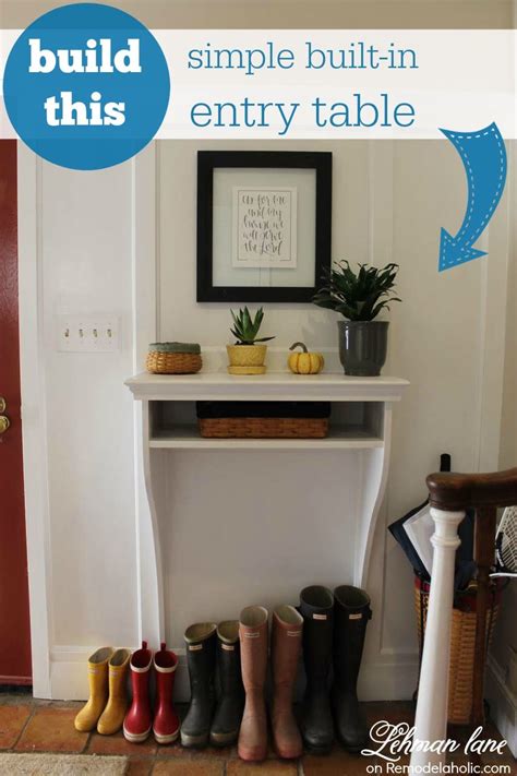 How To Build An Entryway Table At David Velasquez Blog