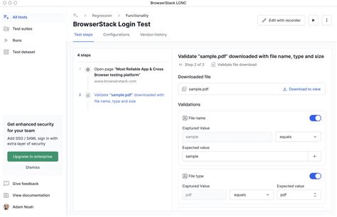 Validate Downloaded File And Its Content Browserstack Docs