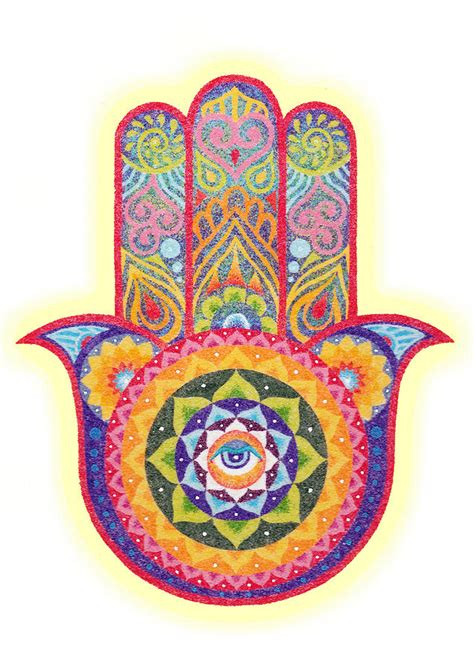 Sand Art Hamsa Hand Mandala Digital Art By Nobuaki Suzuki Fine Art