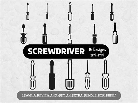 Screwdriver Svg Bundle Screwdriver Cut Files Svg Files For Cricut