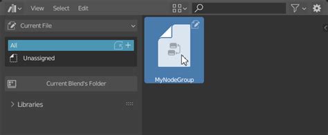 shaders how to make an asset library for node groups blender stack