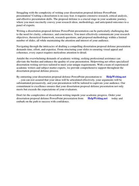 Dissertation Proposal Defense Pdf Thesis Microsoft Power Point