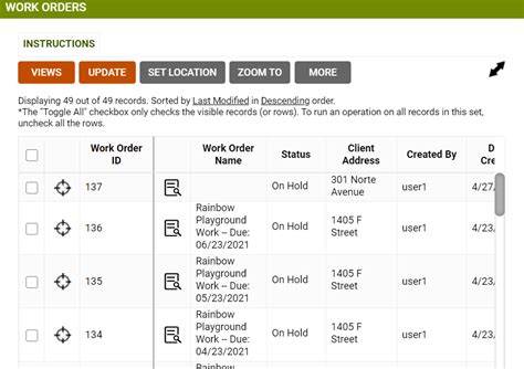 Tutorial Treeplotter™ Parks Work Orders Treeplotter Support