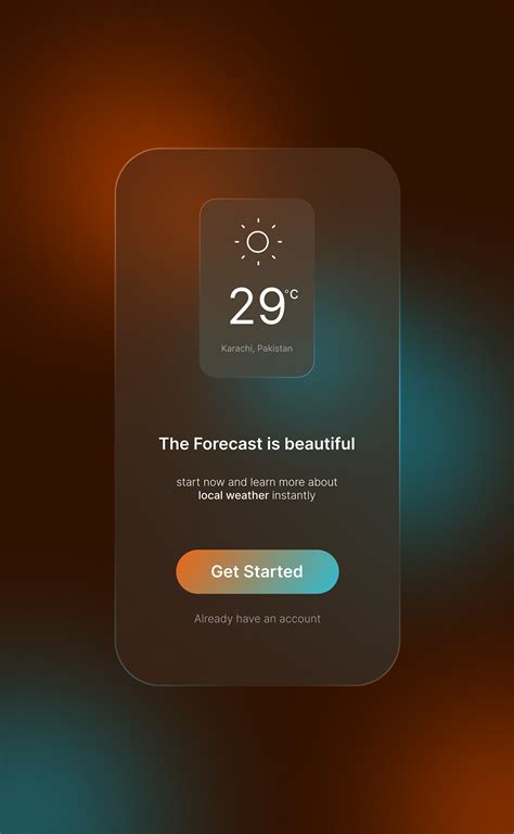 Mobile App Ui Design Glass Morphism Behance