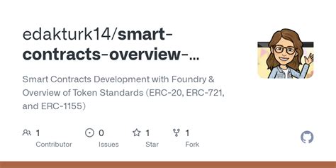 Github Edakturk14smart Contracts Overview Foundry Smart Contracts
