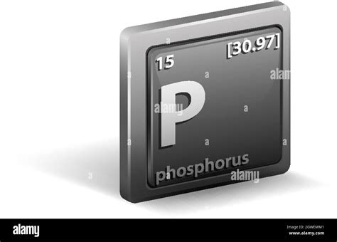 Phosphorus Chemical Element Chemical Symbol With Atomic Number And