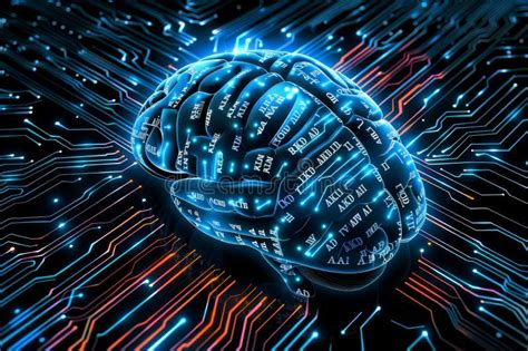 Ai Brain With Digital Circuitry Advanced Neural Networks Futuristic Artificial Intelligence