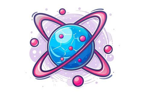Abstract Molecular Structure Illustration With Vibrant Colors And