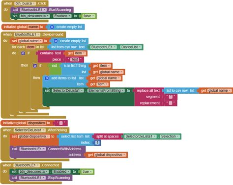 Bluetoothle List With Specific Name Extensions Mit App Inventor