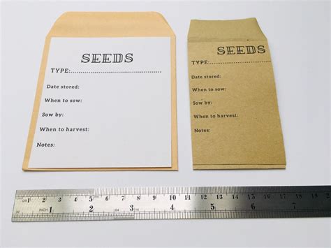 Printable Seed Packet Labels Printable Seed Envelope Labels Tags For