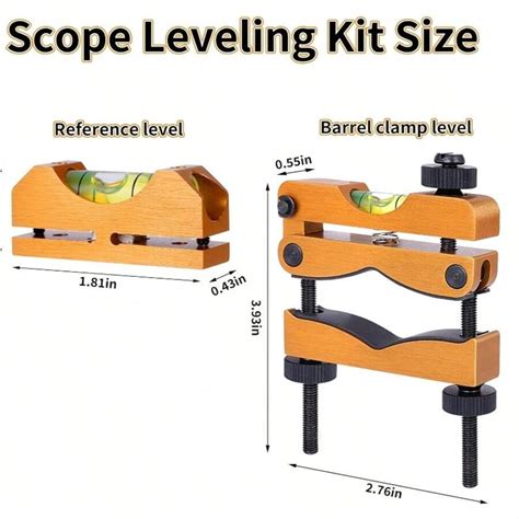 Scope Leveling Kit Magnetic Scope Level Scope Mounting Kit Bubble Level Scope Clamp Level With