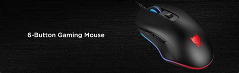 Redimp Wired Mouse 6 Buttons Ergonomic Computer Gaming Mouse Mice For
