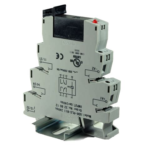Terminal Block Relay 24v Relay Din Rail Mount Dpdt Din Rail Relay Coil 24vdc Contacts 8a
