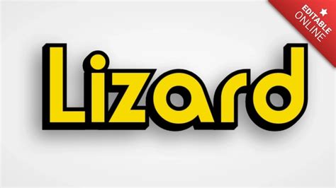 Lizard Minions Text Effect Generator