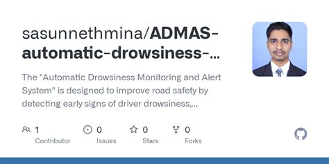 Github Sasunnethminaadmas Automatic Drowsiness Monitoring And Alert
