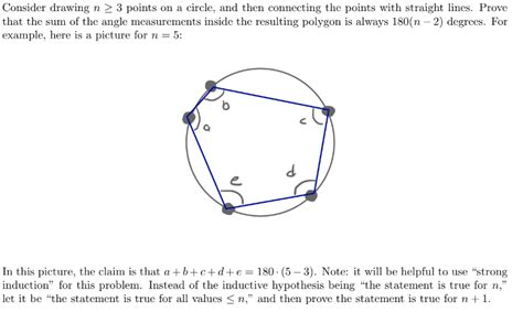 Solved Consider Drawing N Points On A Circle And Then Chegg