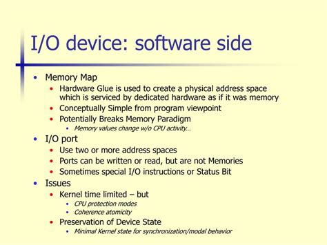Ppt I O Peripherals Hw Sw Interface Powerpoint Presentation Free