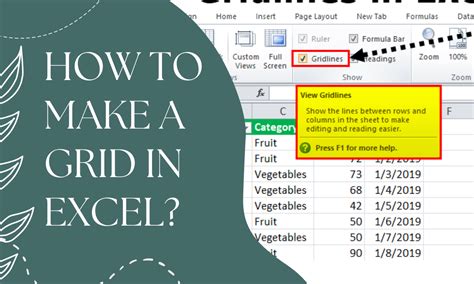 How To Make A Grid In Excel Earn And Excel How To Make A Grid In Excel Earn And Excel
