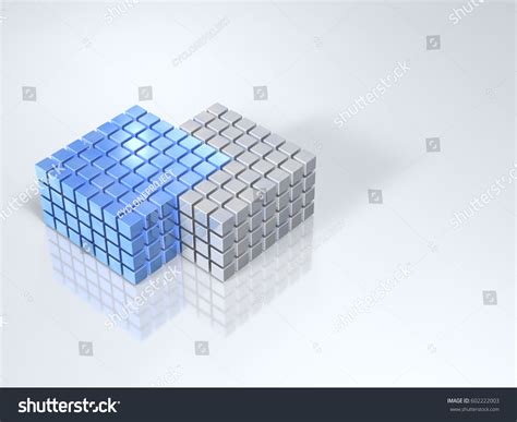 Two Groups Boundaries Touching Assimilating 3d Stock Illustration 602222003 Shutterstock