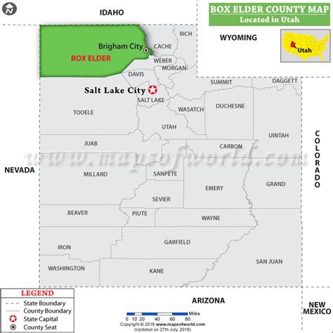 Map Of Box Elder County Utah