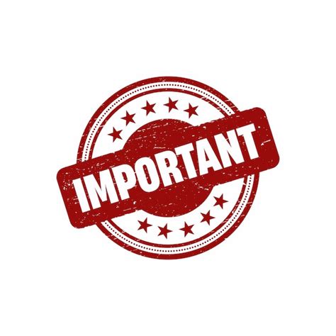 Premium Vector Important Grunge Rubber Stamp Vector Illustration